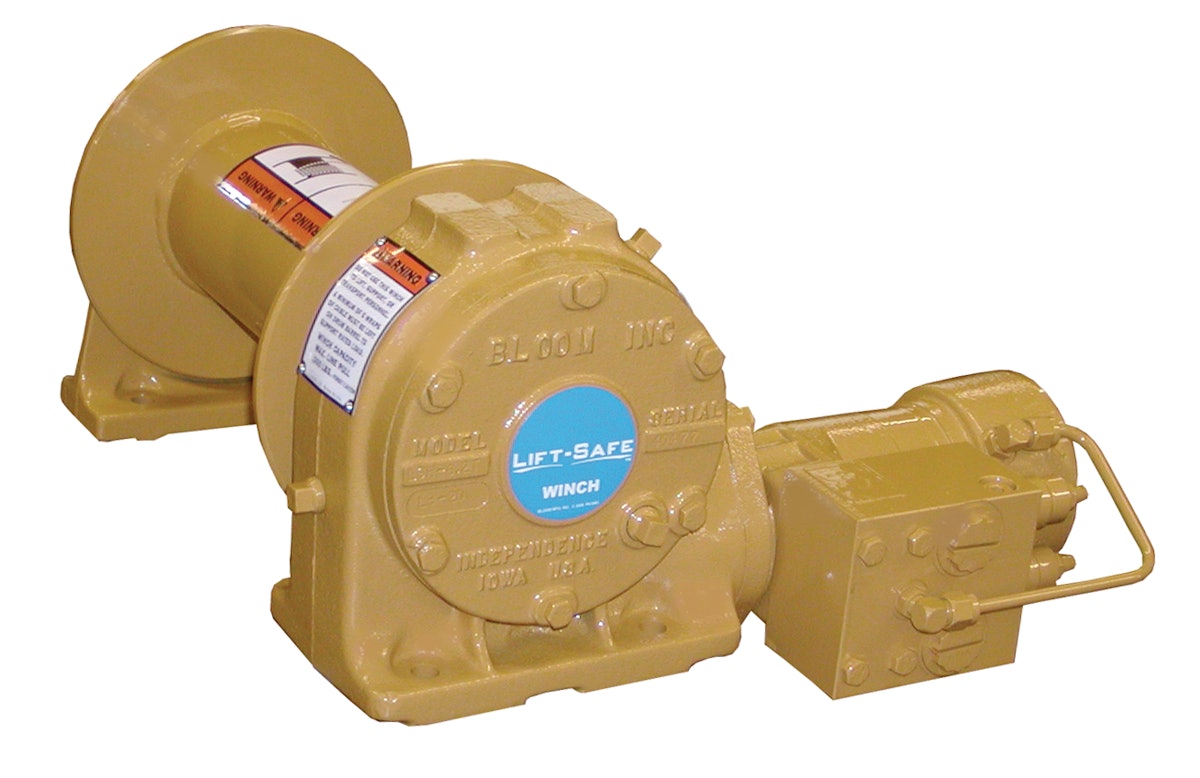 Lift-Safe Hydraulic Winches From: Bloom Mfg. | Green Industry Pros
