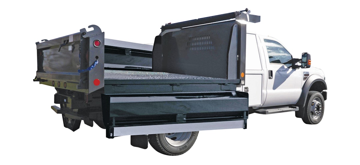 Drop-Side Dump Body From: Reading Truck Body | Green Industry Pros