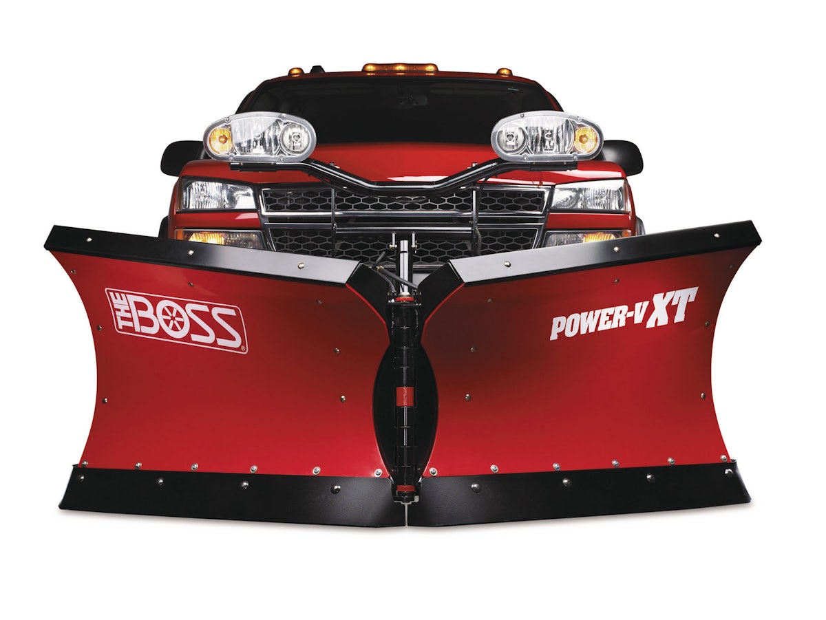 Poly Power-V XT Snowplow From: BOSS Snowplow | Green Industry Pros