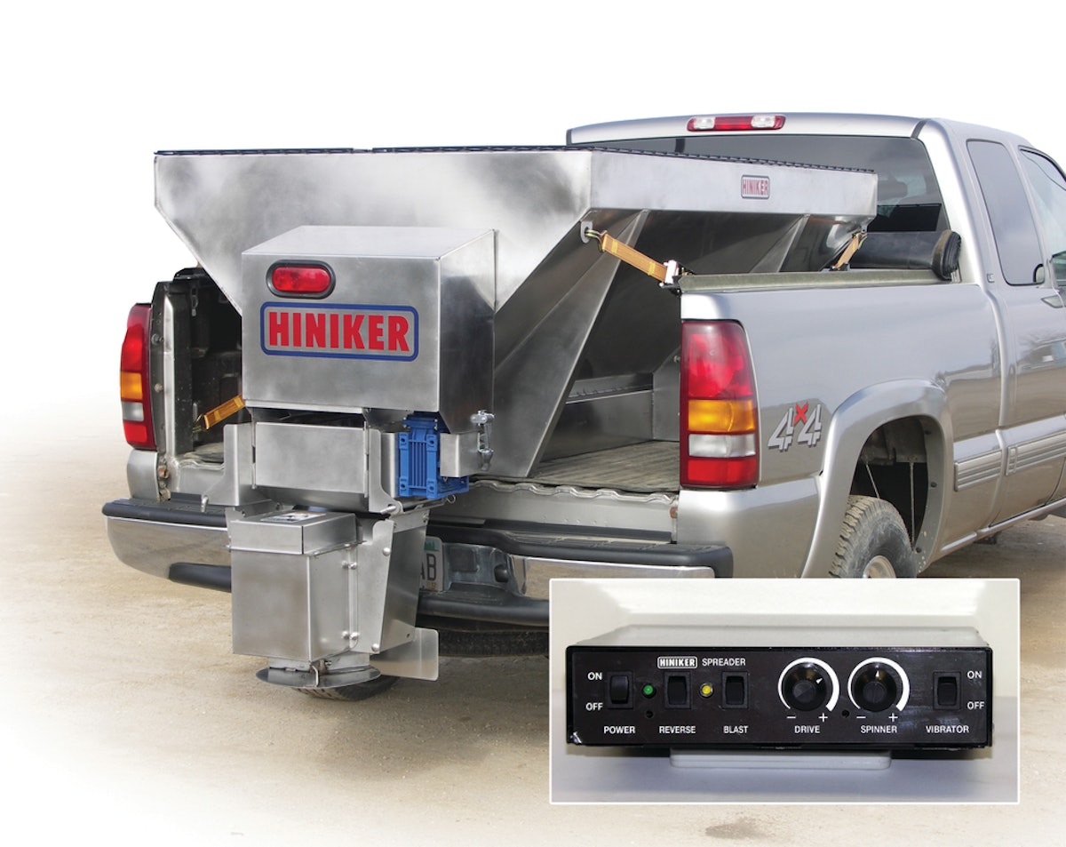 Dual-Motor Electric Salt/Sand Spreaders From: Hiniker Co. Inc. | Green ...
