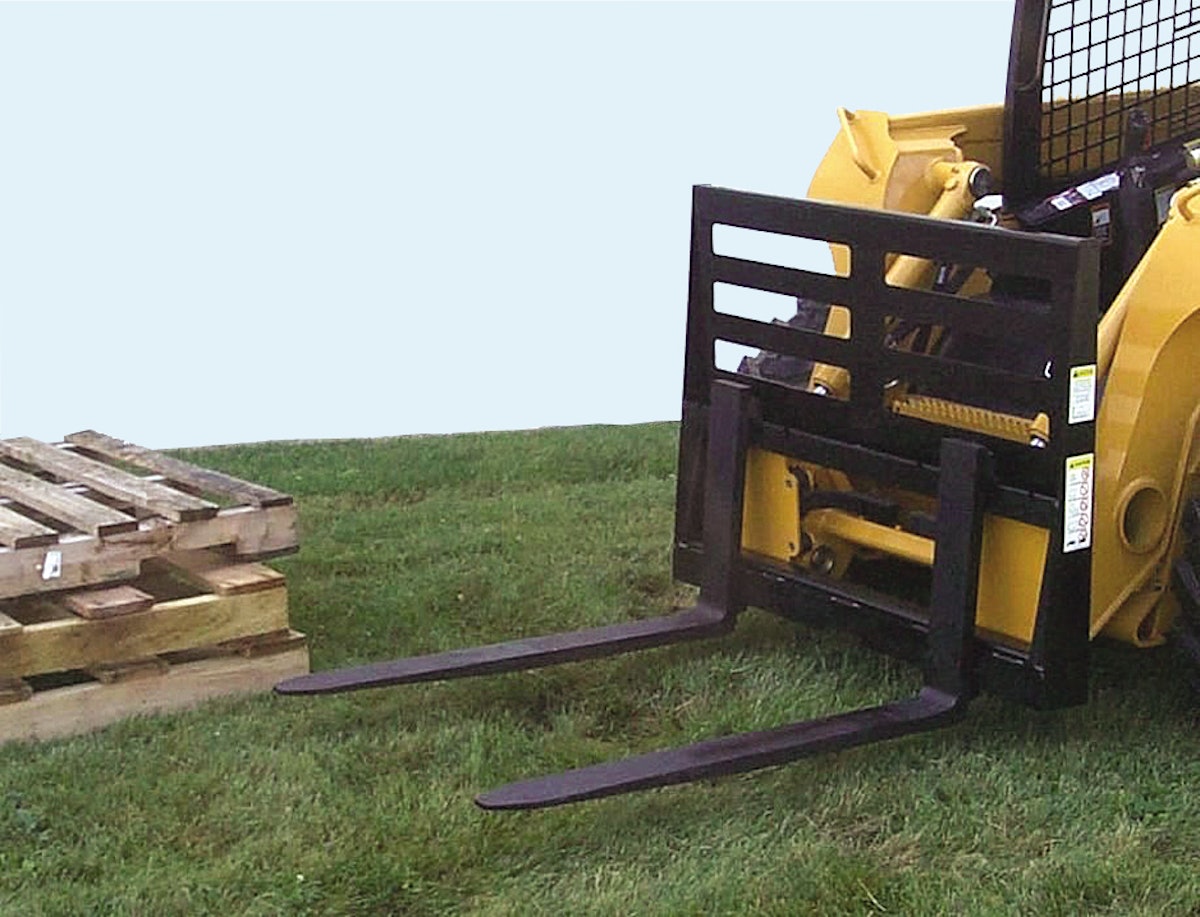 Skid Steer Pallet Fork From: Worksaver | Green Industry Pros