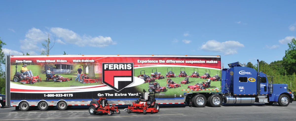 Champion Tire & Wheel - NASCAR partnership - Ferris Commercial Mowers ...
