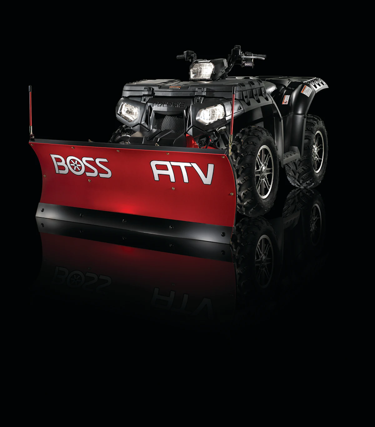 5-Foot Poly Straight-Blade ATV Plow From: BOSS Snowplow | Green ...