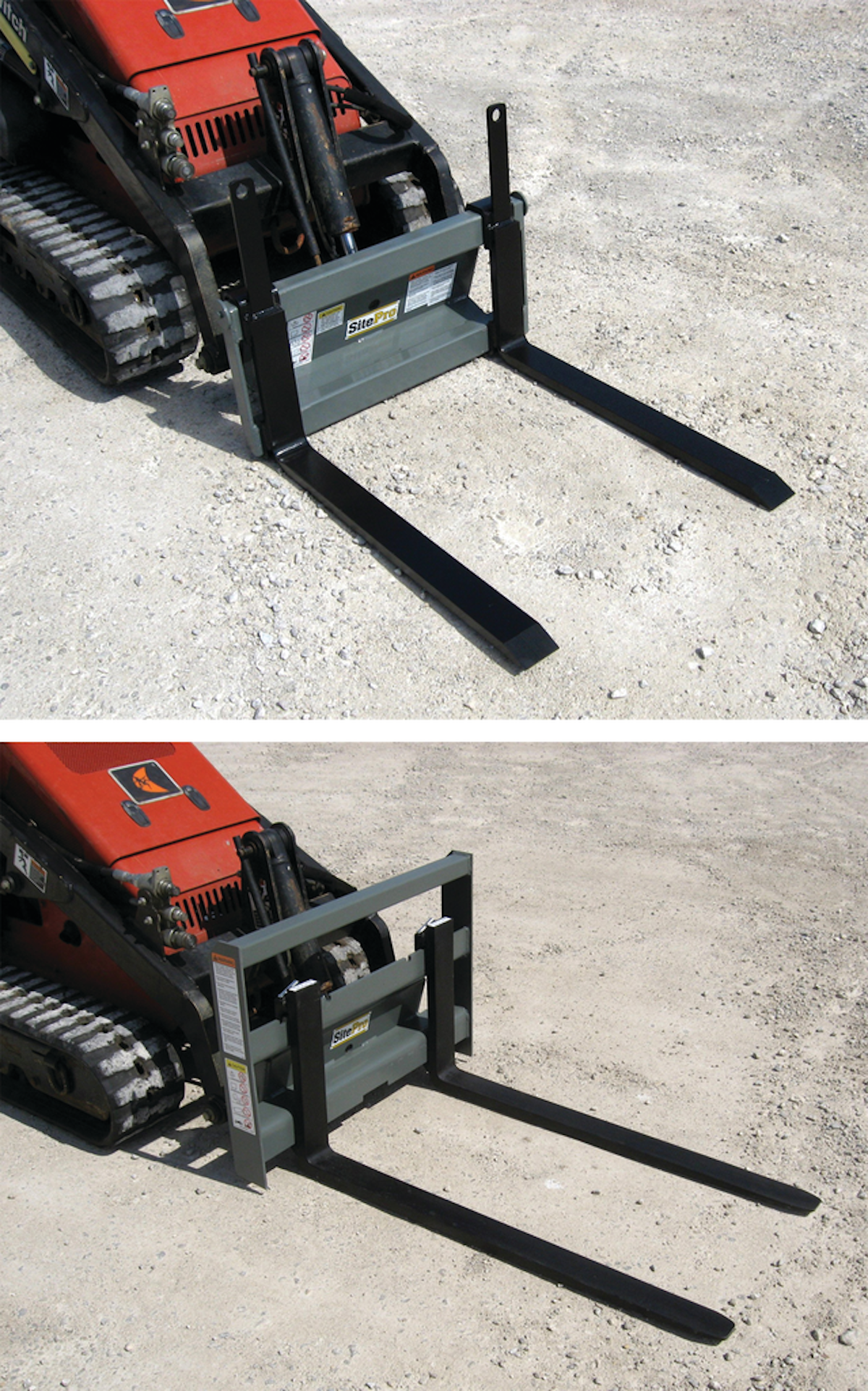 Mini Skid Steer Pallet Forks From: Worksaver | Green Industry Pros