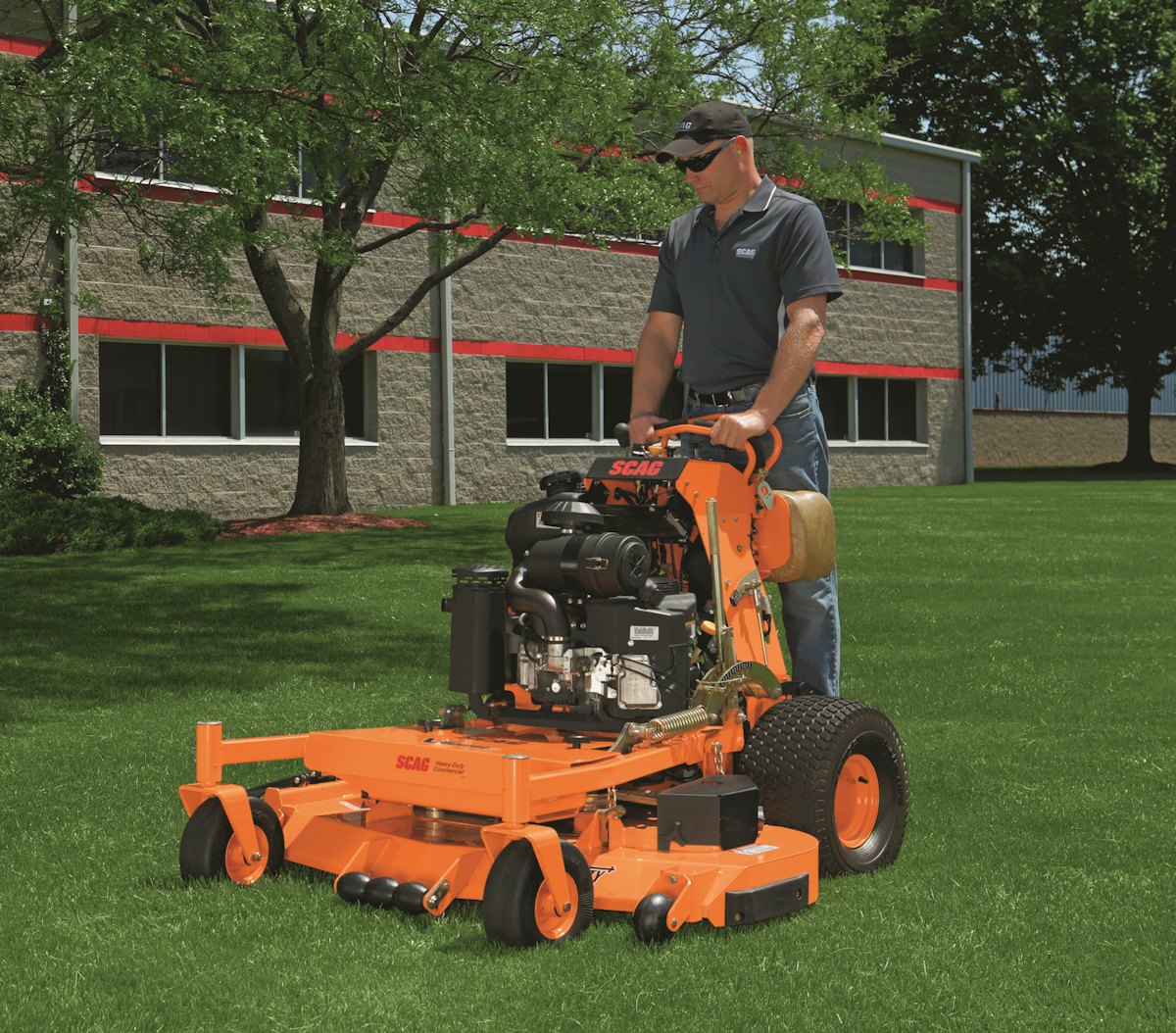 Scag V-Ride Stand-on Mower From: Scag Power Equipment Inc. | Green ...