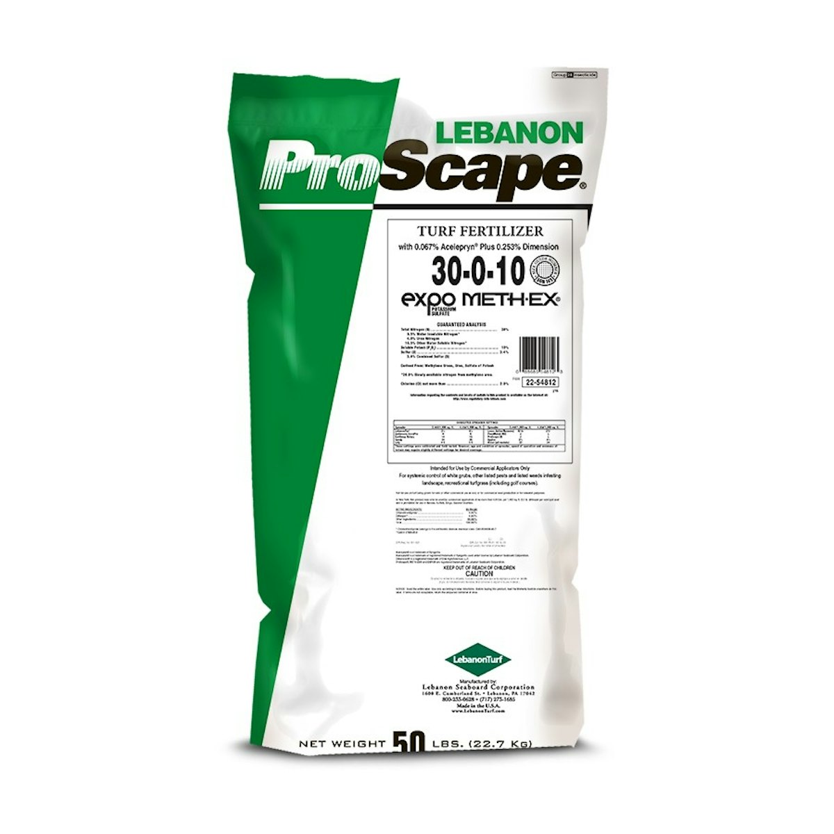 LebanonTurf Proscape Fertilizer with Acelepryn plus Dimension From ...