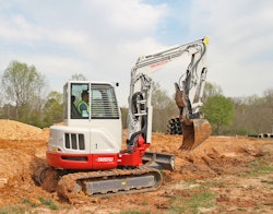 Takeuchi TB257FR Compact Excavator From: Takeuchi Manufacturing | Green ...