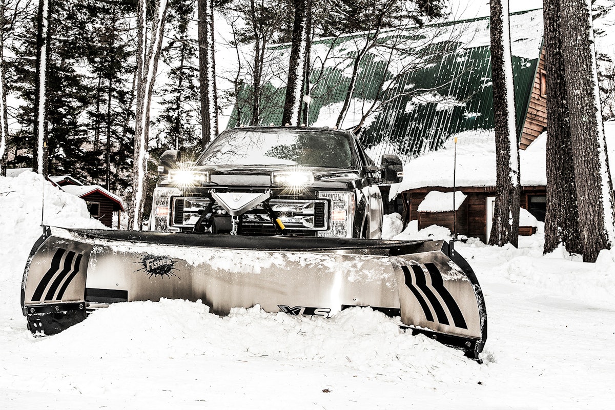 The FISHER XLS Expandable Wing Snowplow From: Fisher Plows | Green ...