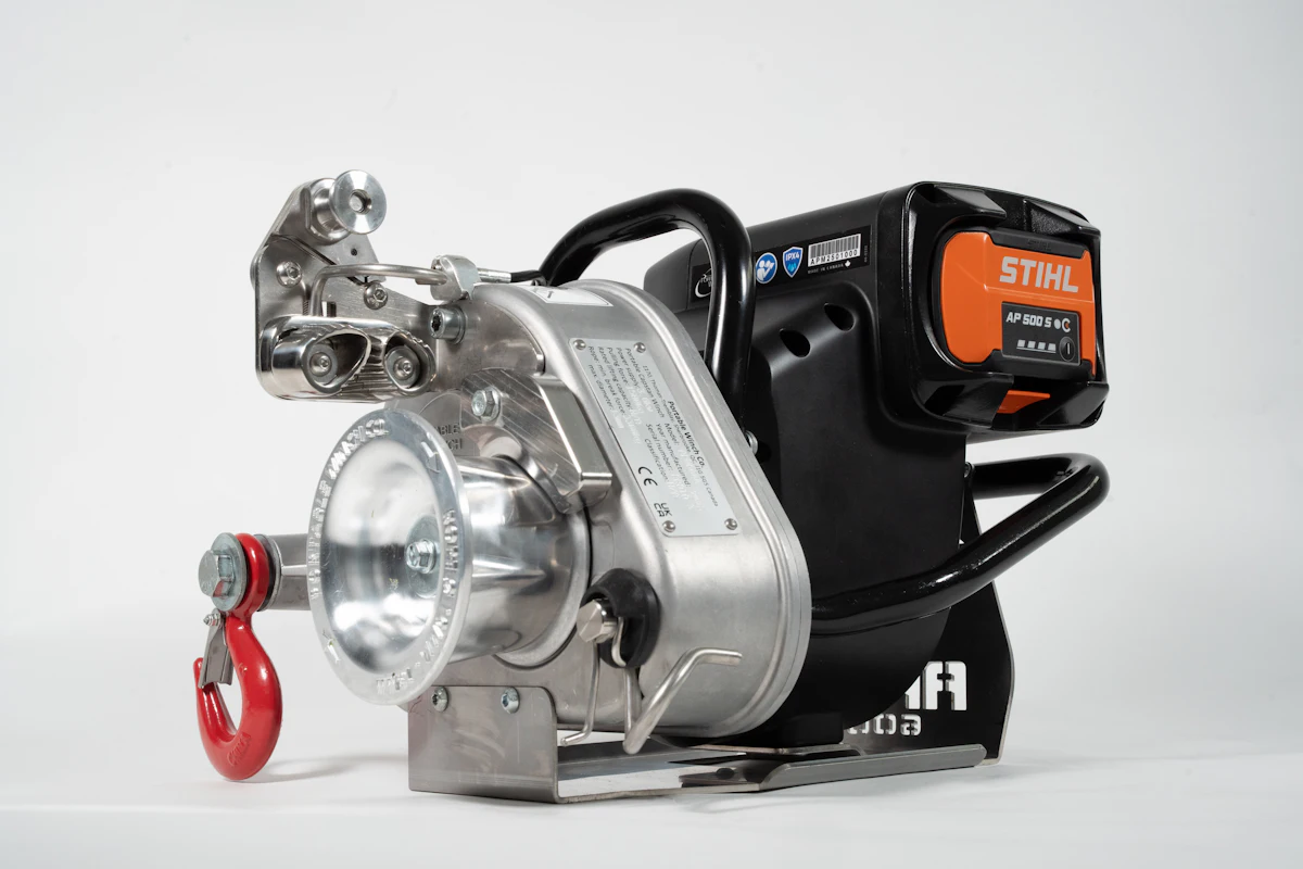 Portable Winch Launches APW6000 Electric Winch with STIHL AP Battery ...